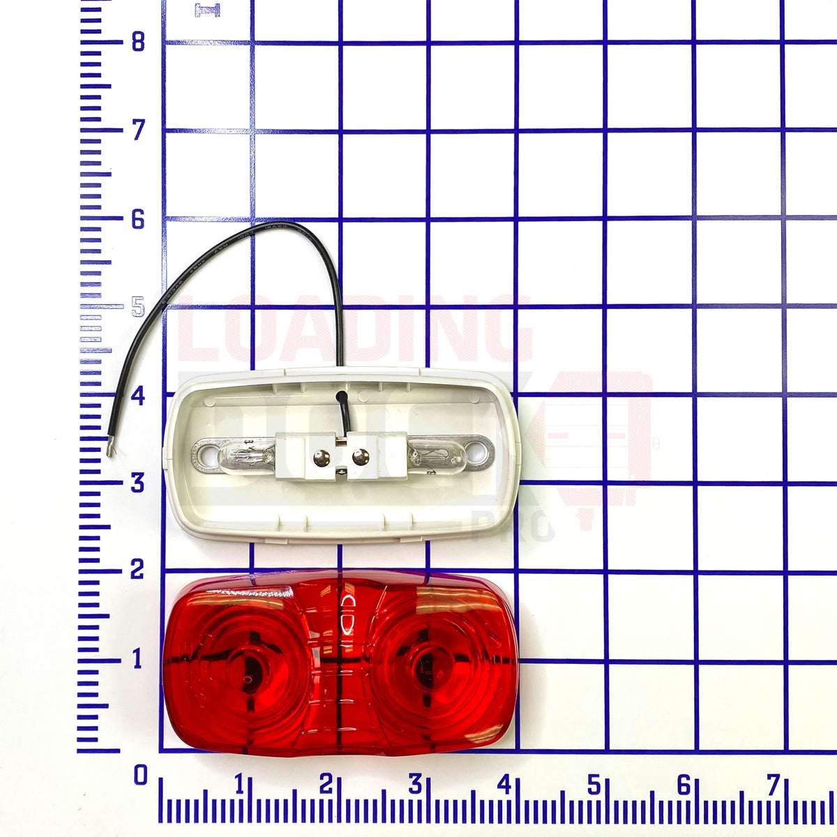 823-107R Serco Red Inside Light w/ Bulb & Housing Rectangle – Loading ...